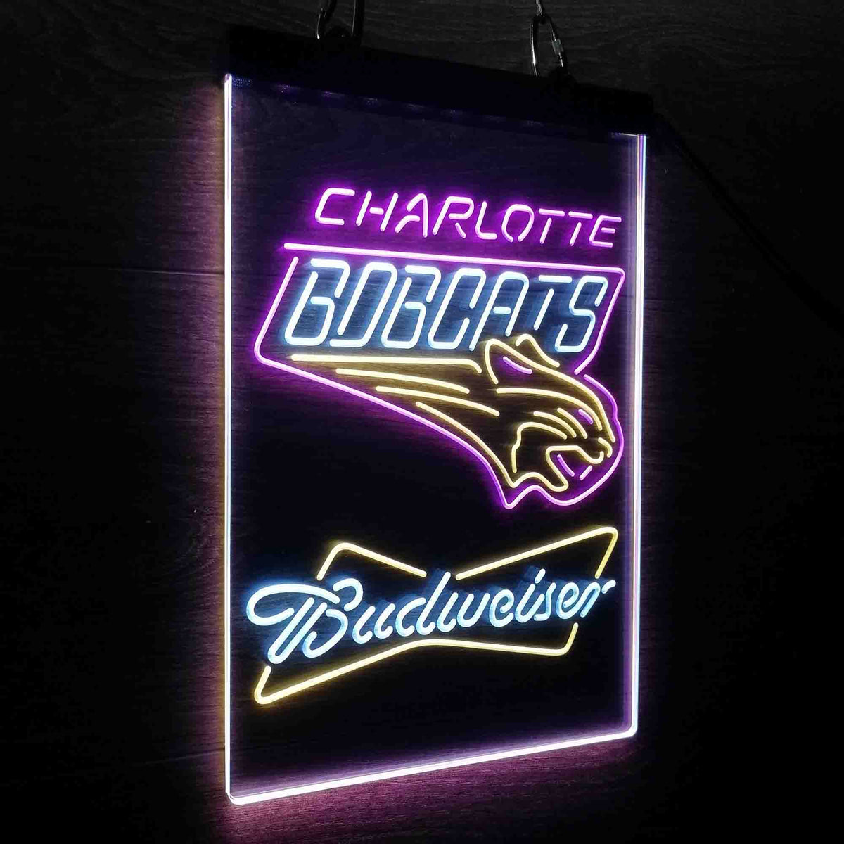 Charlotte Bobcats Nba Budweiser Neon LED Sign For Sale | LEDLABCAVE