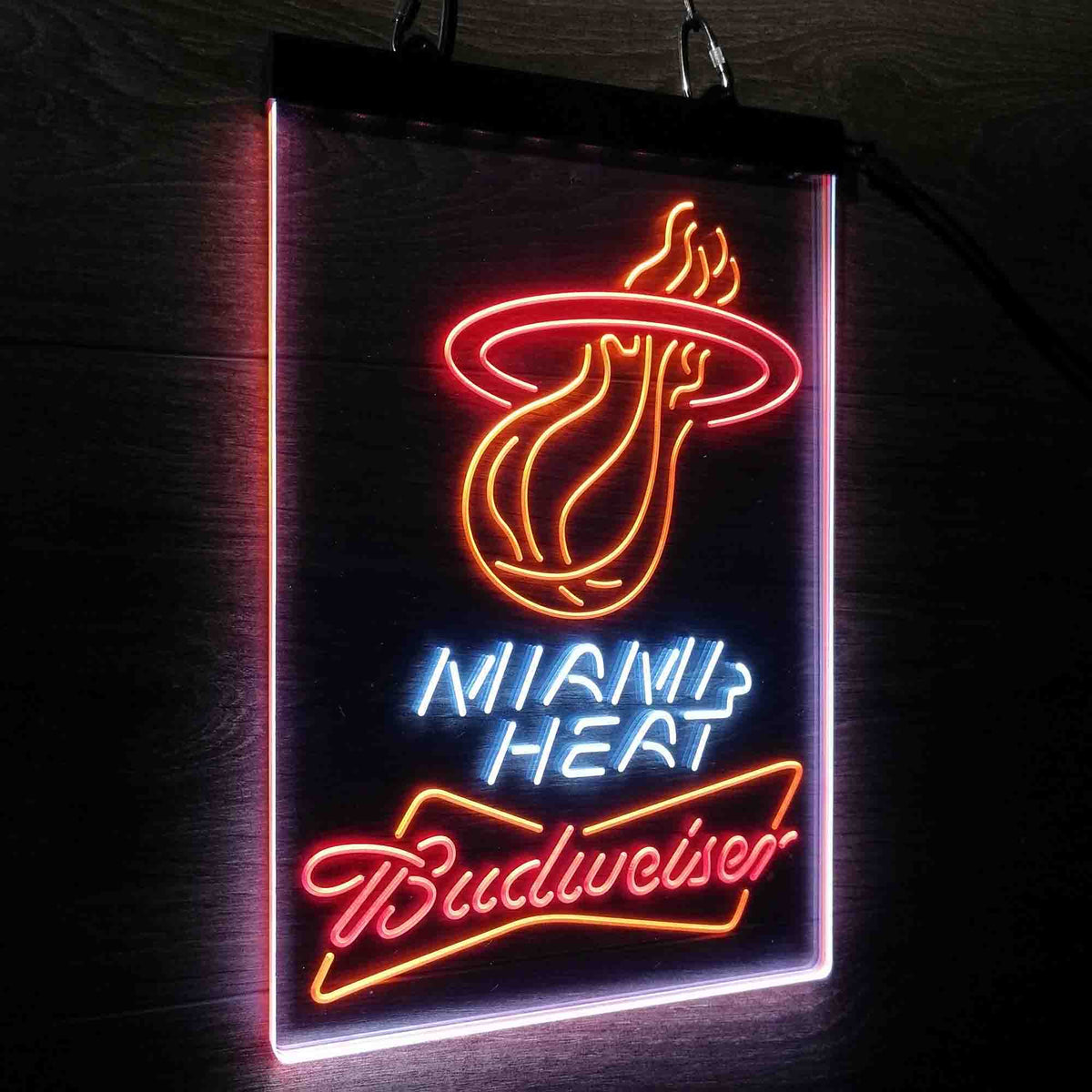 Miami Heat Nba Budweiser Neon LED Sign For Sale | LEDLABCAVE
