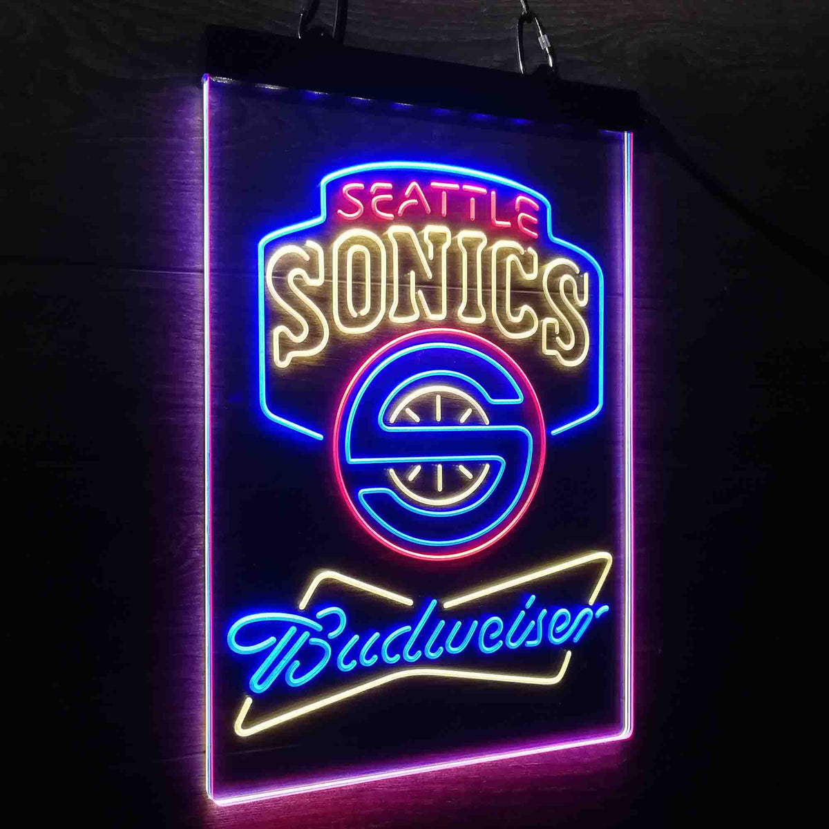 Seattle Supersonics Nba Budweiser Neon LED Sign For Sale | LEDLABCAVE