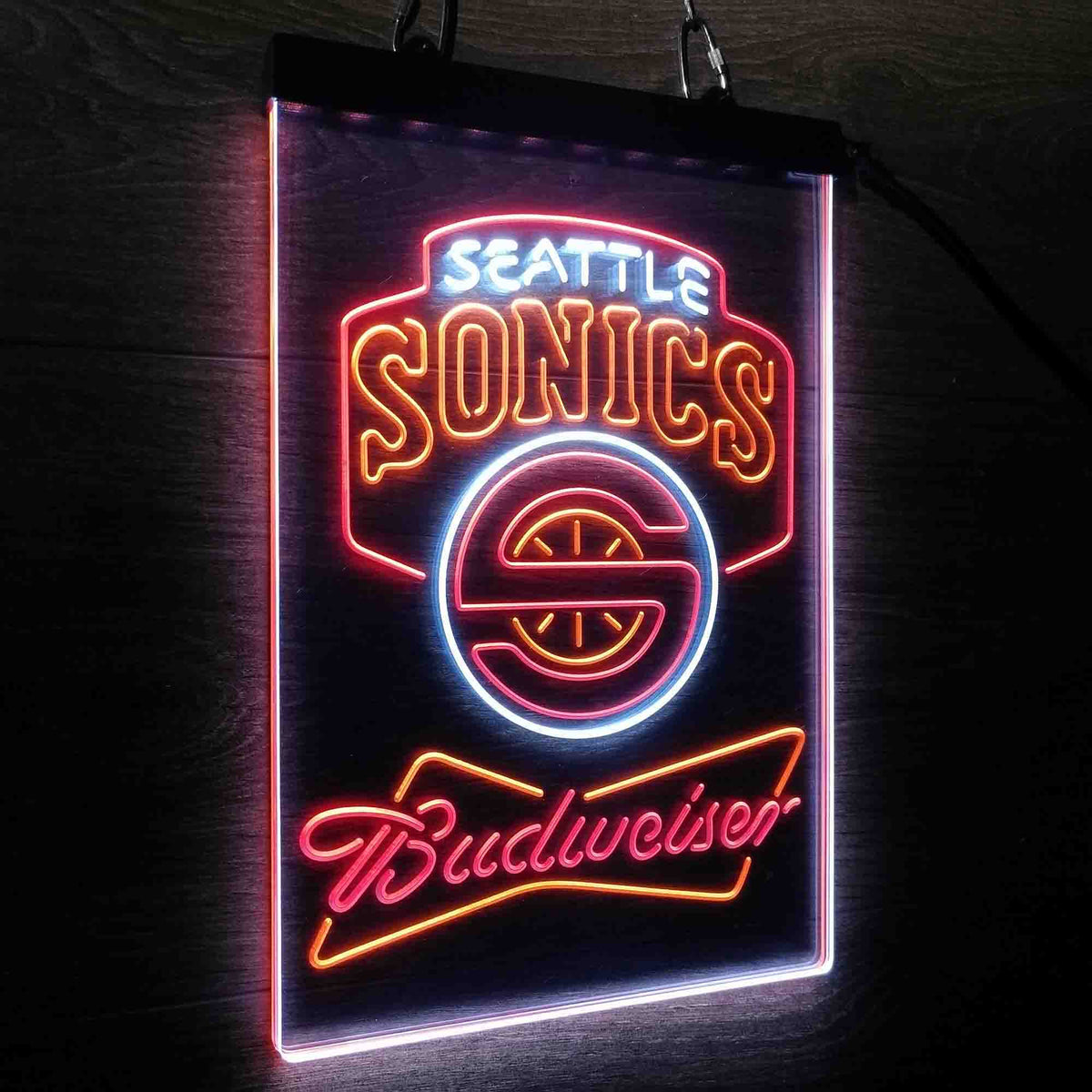 Seattle Supersonics Nba Budweiser Neon LED Sign For Sale | LEDLABCAVE