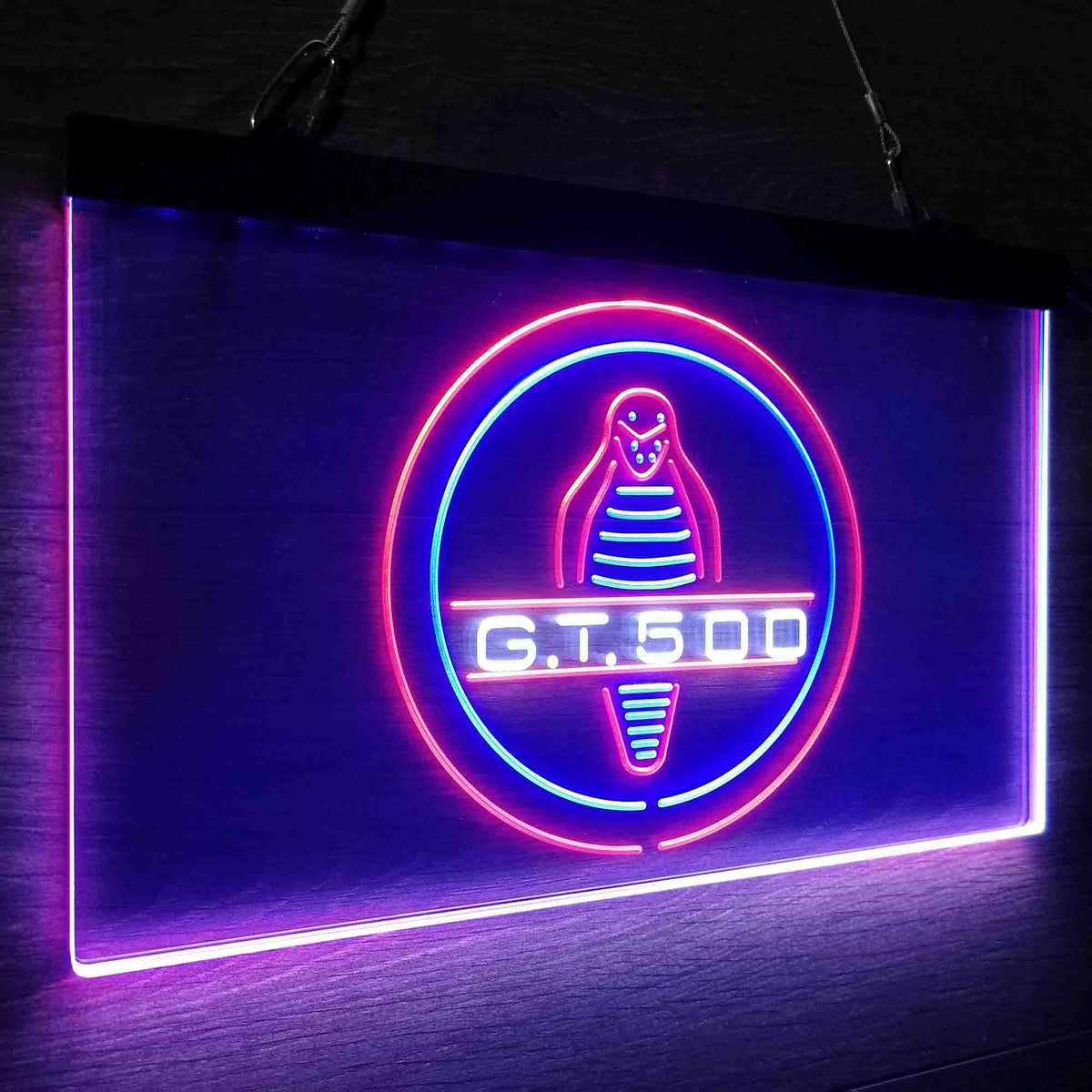 Ford Mustang Shelby Cobra GT 500 Neon LED Sign For Sale | LEDLABCAVE