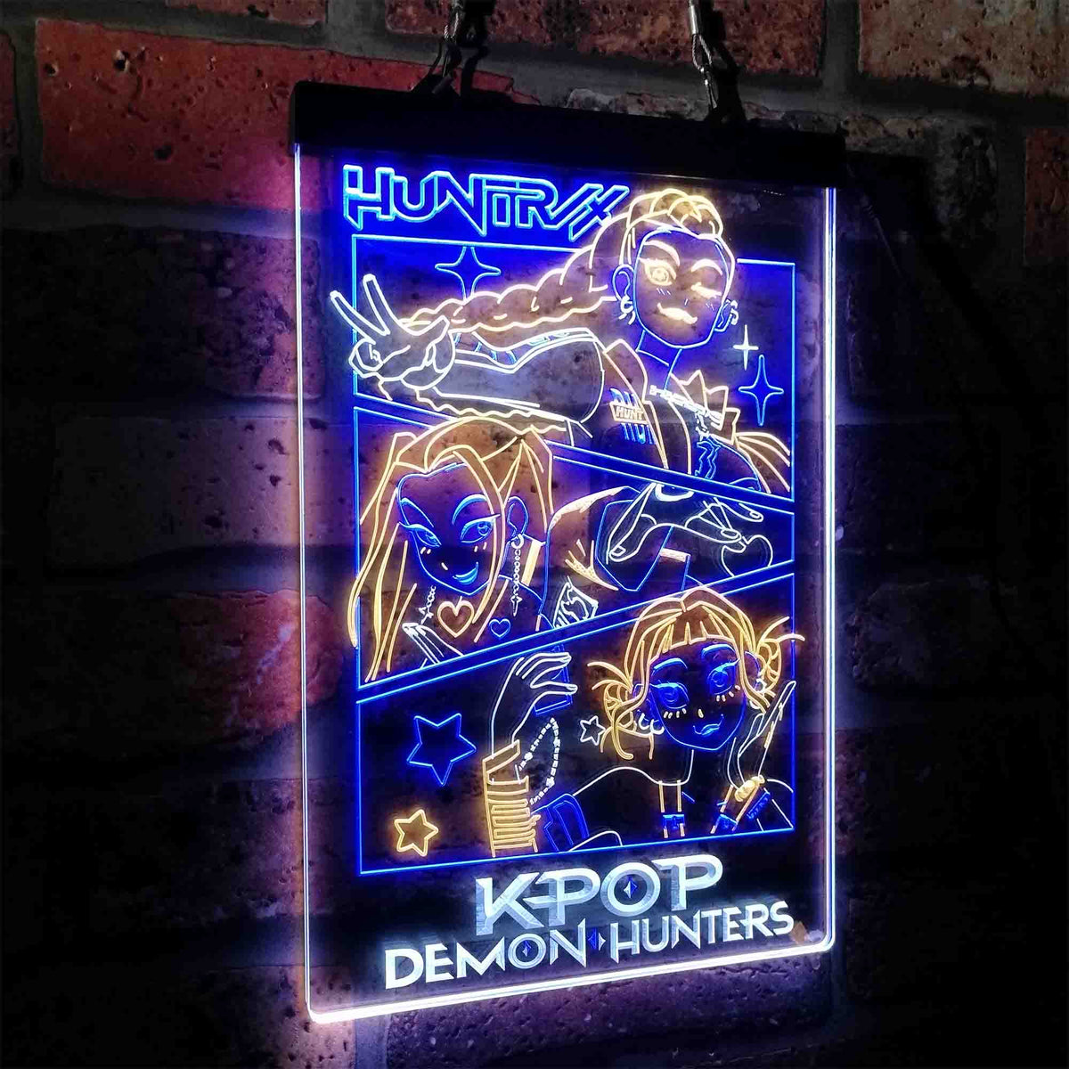 Kpop Demon Hunters Huntrix Neon LED Sign For Sale | LEDLABCAVE