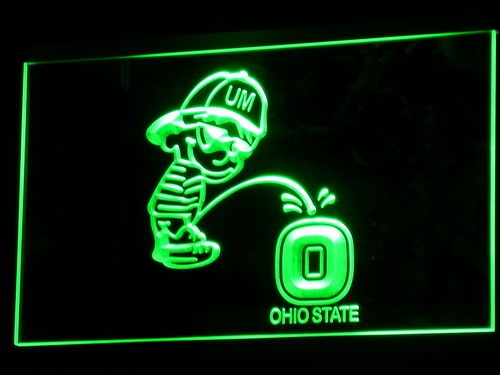 Michigan Wolverines Calvin Neon Sign - LED LAB CAVE