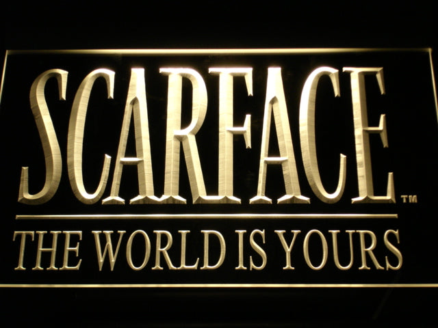 Scarface The World Is Yours Neon Sign - LED LAB CAVE