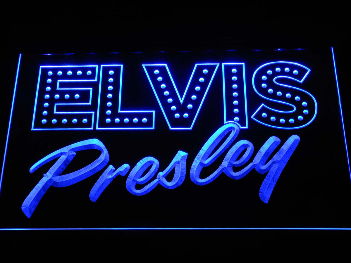 Elvis Presley Old School Neon Sign - LED LAB CAVE