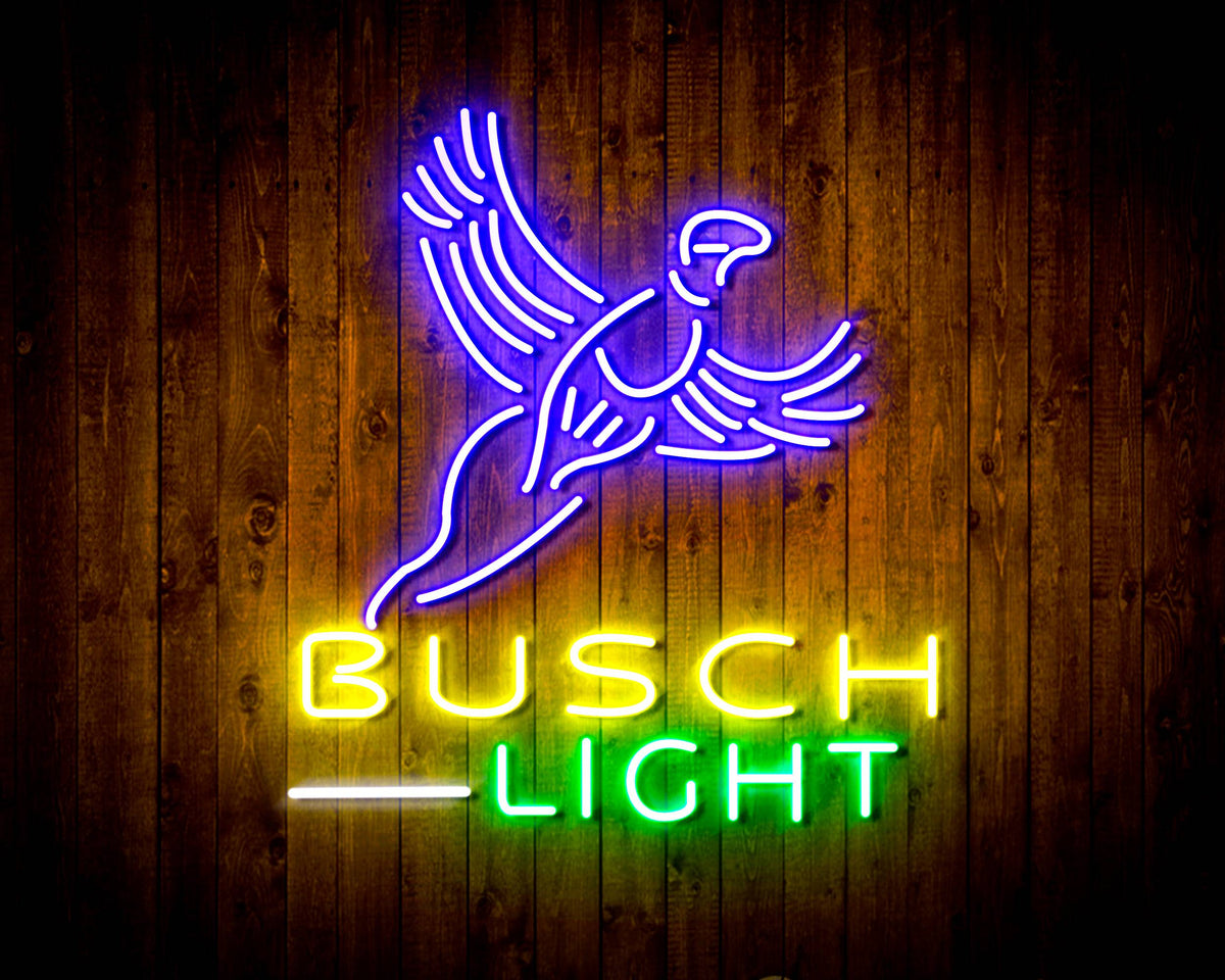 Busch Light with Bird Handmade LED Neon Sign
