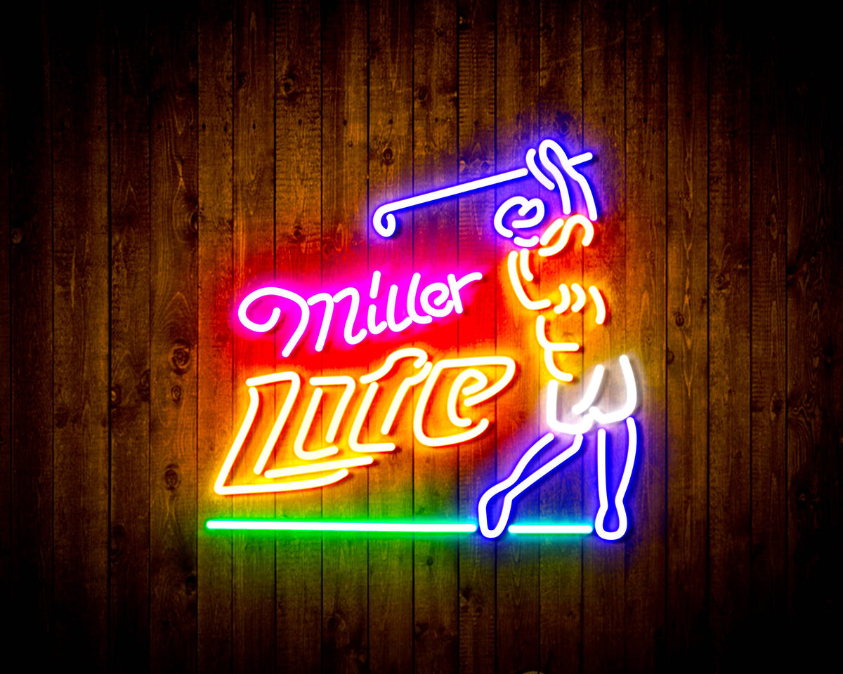 Miller Lite Golf Handmade LED Neon Sign