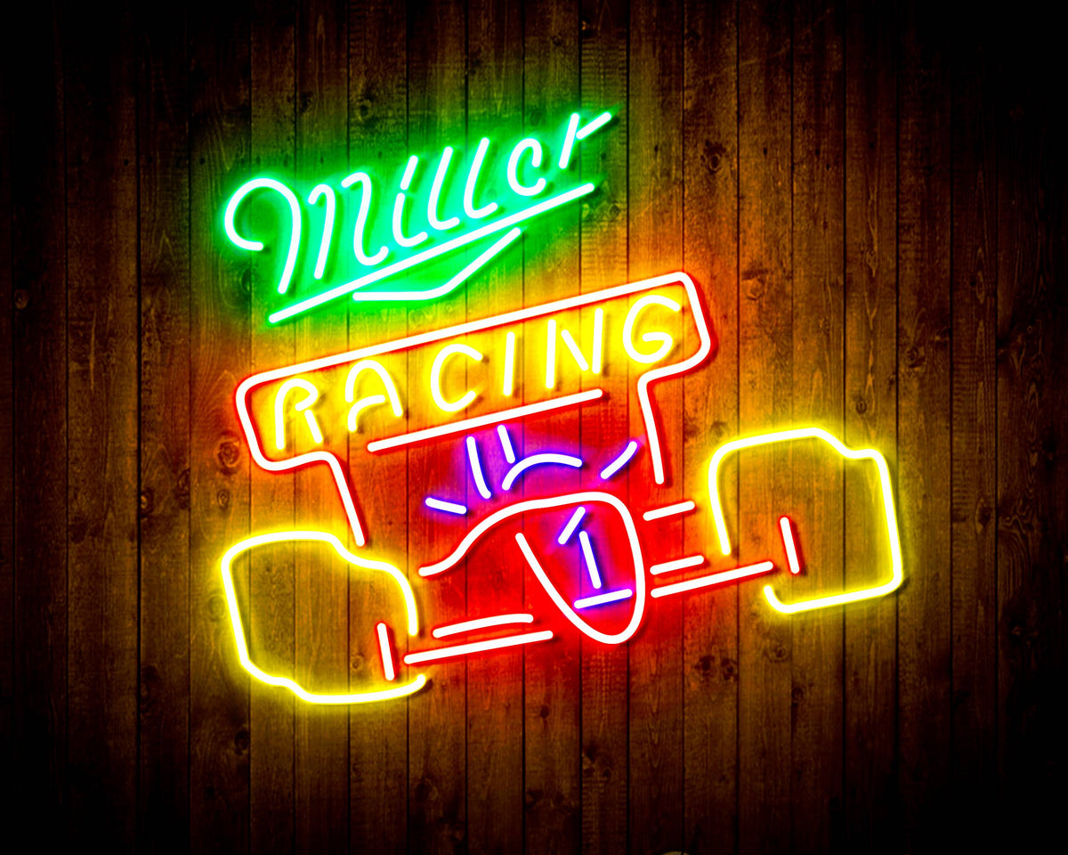 Miller Race Car Handmade LED Neon Sign