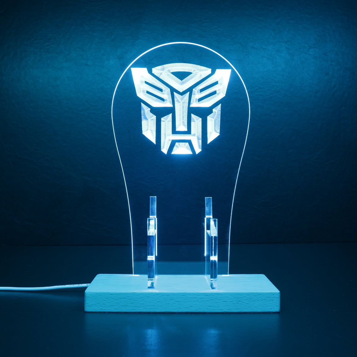 Transformers Autobots Led Headset Controller Stand Wooden Base - LED ...