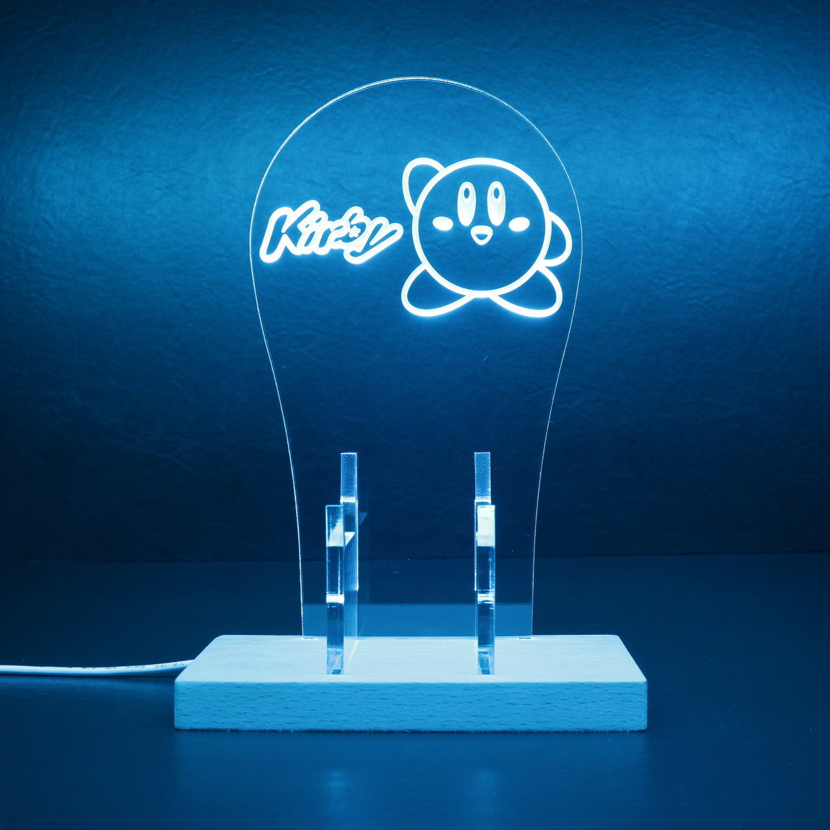 Kirby Star Allies Led Headset Controller Stand Wooden Base - LED LAB CAVE