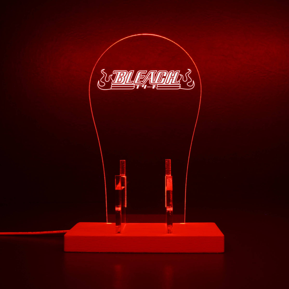 Bleach Cosplay Ichigo Hollow Led Headset Controller Stand Wooden Base ...