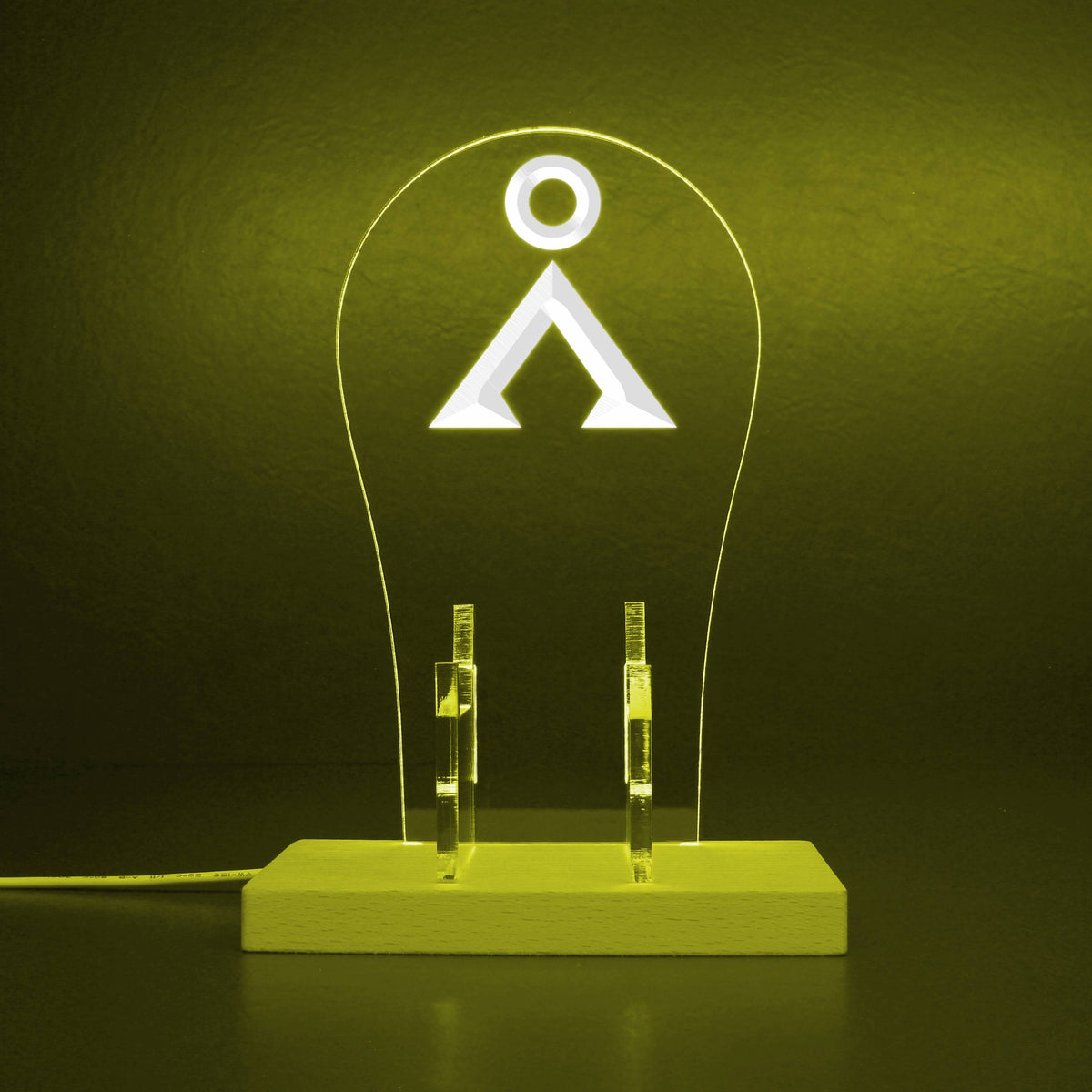 Stargate SG-1 Milky Way Glyphs Led Headset Controller Stand Wooden Base ...