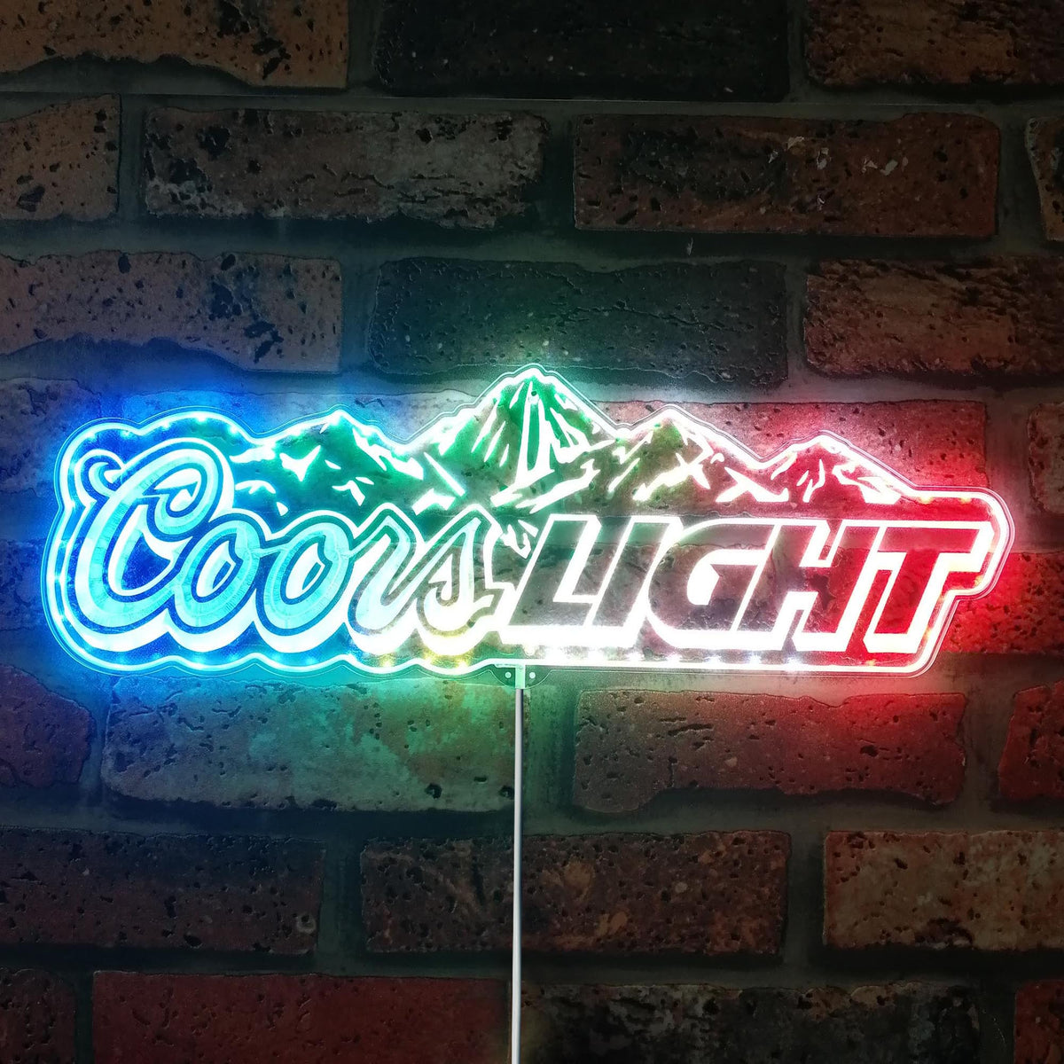 Coors Light Dynamic RGB Edge Lit LED Sign | LEDLABCAVE