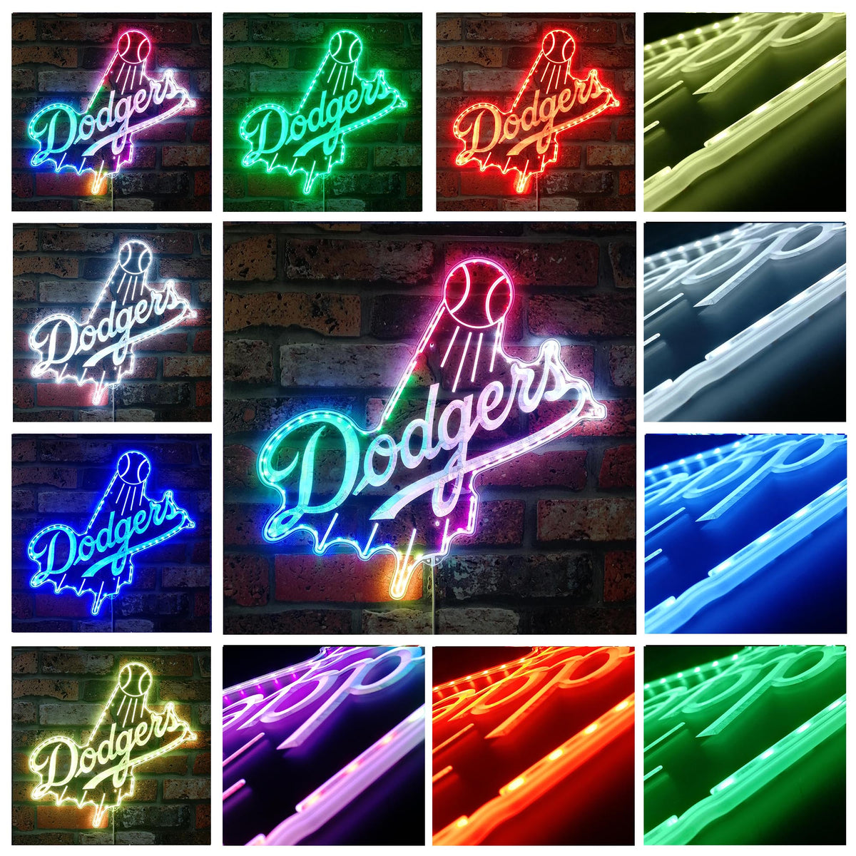 Dogers Dynamic RGB Edge Lit LED Sign | LEDLABCAVE