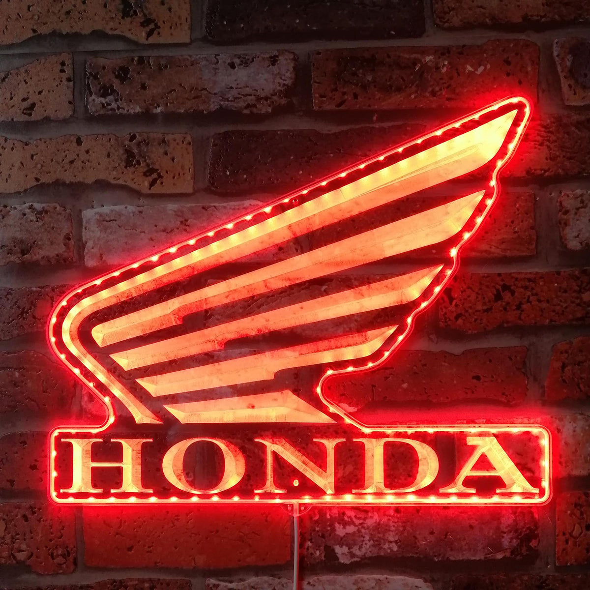 Honda Dynamic RGB Edge Lit LED Sign | LEDLABCAVE