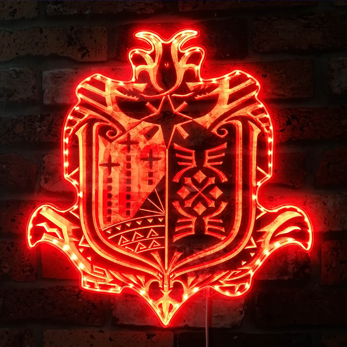 Monster Hunter World Dynamic RGB Edge Lit LED Sign | LEDLABCAVE