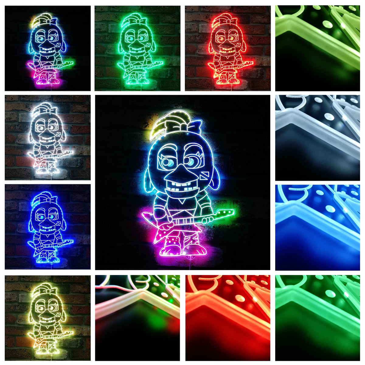 FNAF Chica Dynamic RGB Edge Lit LED SignLEDLABCAVE