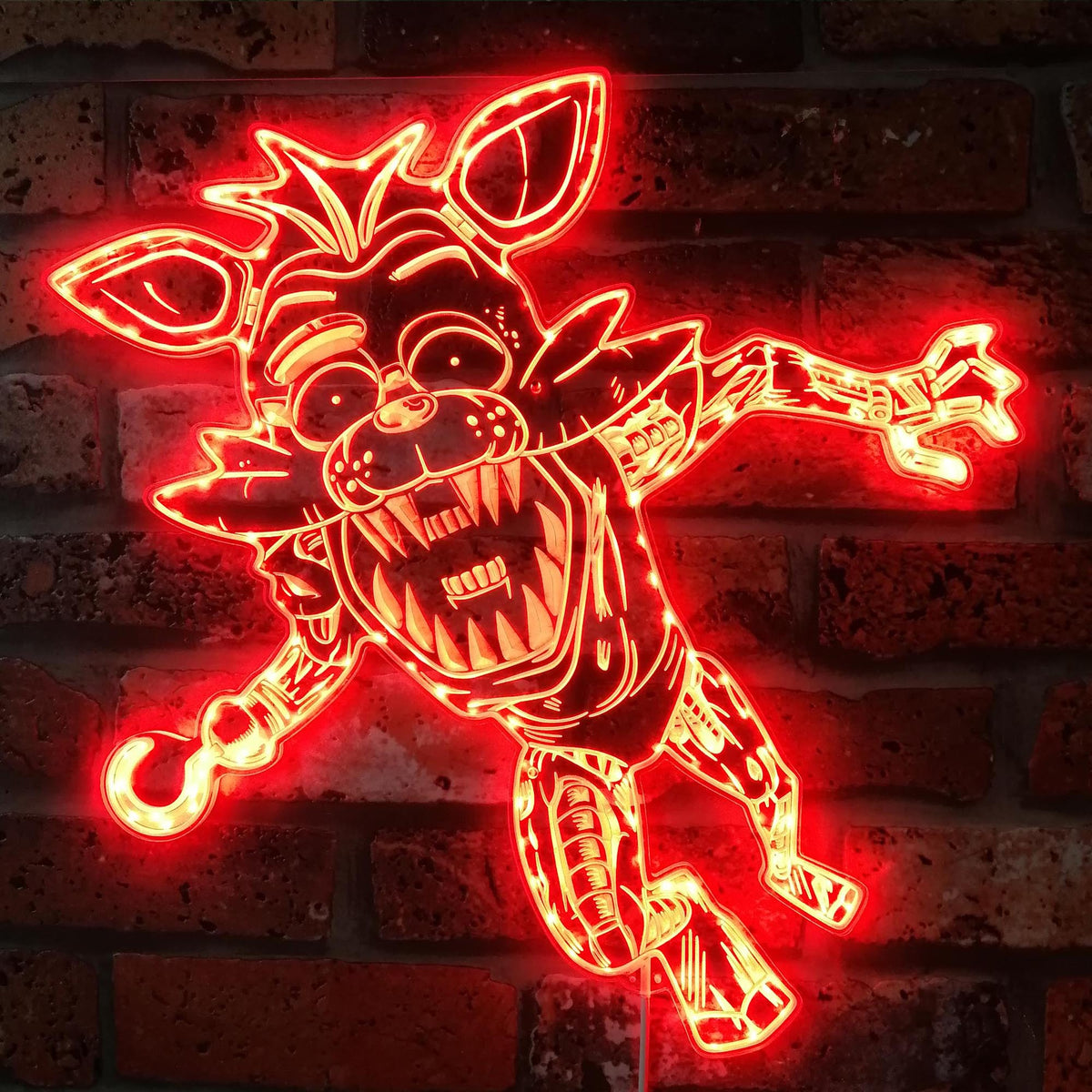FNAF Foxy Dynamic RGB Edge Lit LED SignLEDLABCAVE