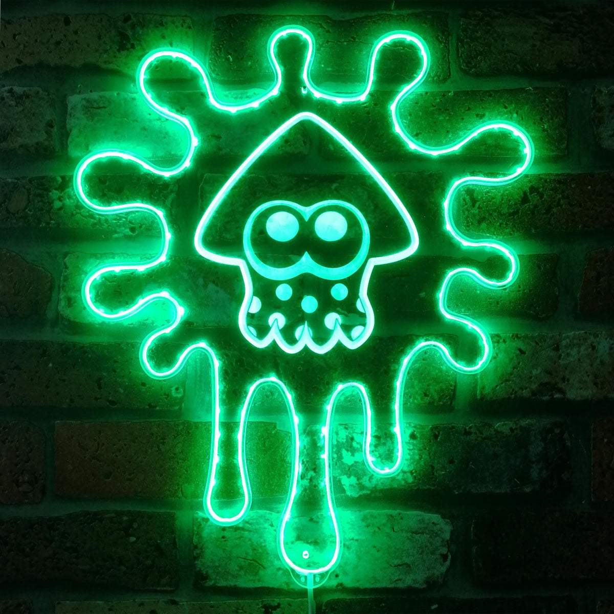 Splatoon Squid Cartoon Dynamic RGB Edge Lit LED Sign | LEDLABCAVE