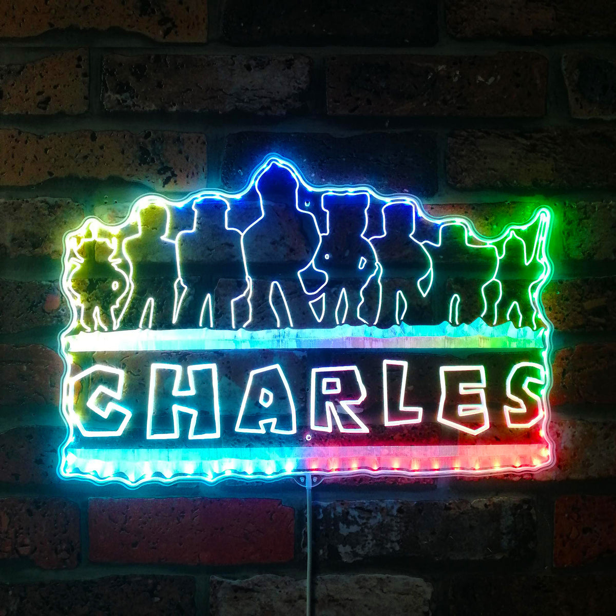 Personalized Roblox Name Dynamic RGB Edge Lit LED Sign | LEDLABCAVE