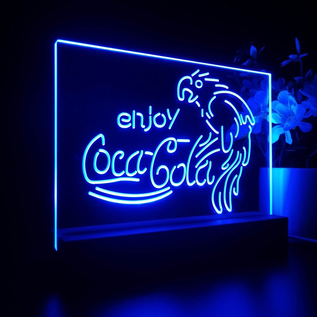Coca Cola Classic Logo Bar 3D LED Optical Illusion Night Light | LED ...