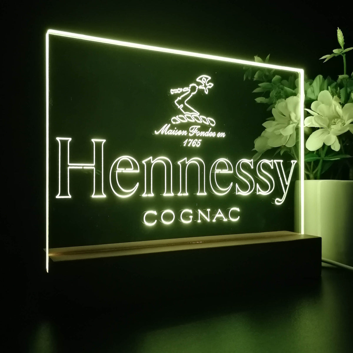 Hennessy Cognac 3D LED Optical Illusion Night Light | LED LAB CAVE