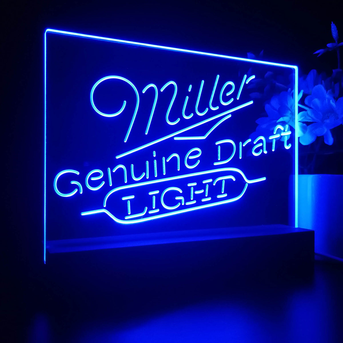 Miller Genuine Draft Light 3D LED Optical Illusion Night Light | LED ...