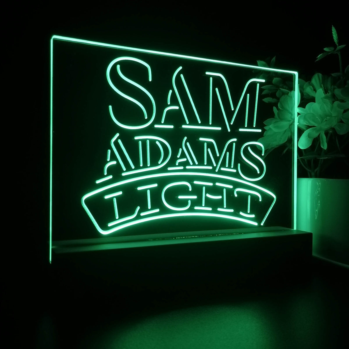 Samuel Adam Light 3D LED Optical Illusion Night Light | LED LAB CAVE