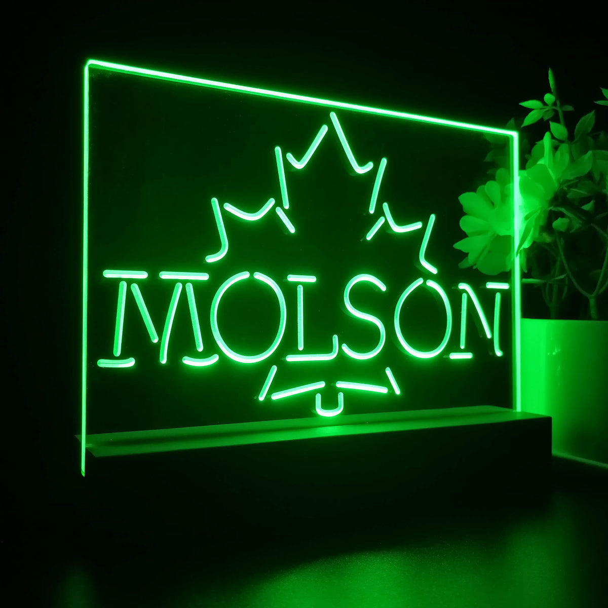 Molson Beer 3D LED Optical Illusion Night Light | LED LAB CAVE