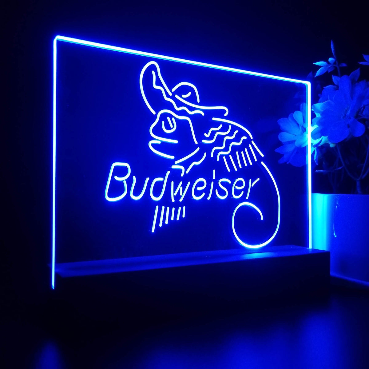 Budweiser Lizard Cowboys Mexico 3D LED Optical Illusion Night Light ...