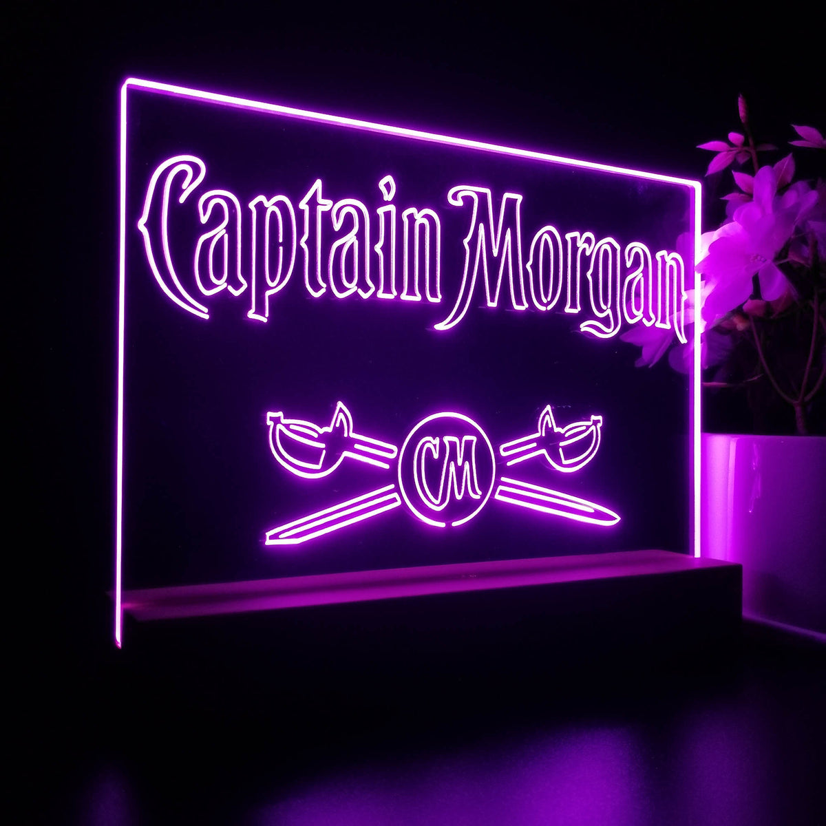 Captain Morgan 3D LED Optical Illusion Night Light | LED LAB CAVE