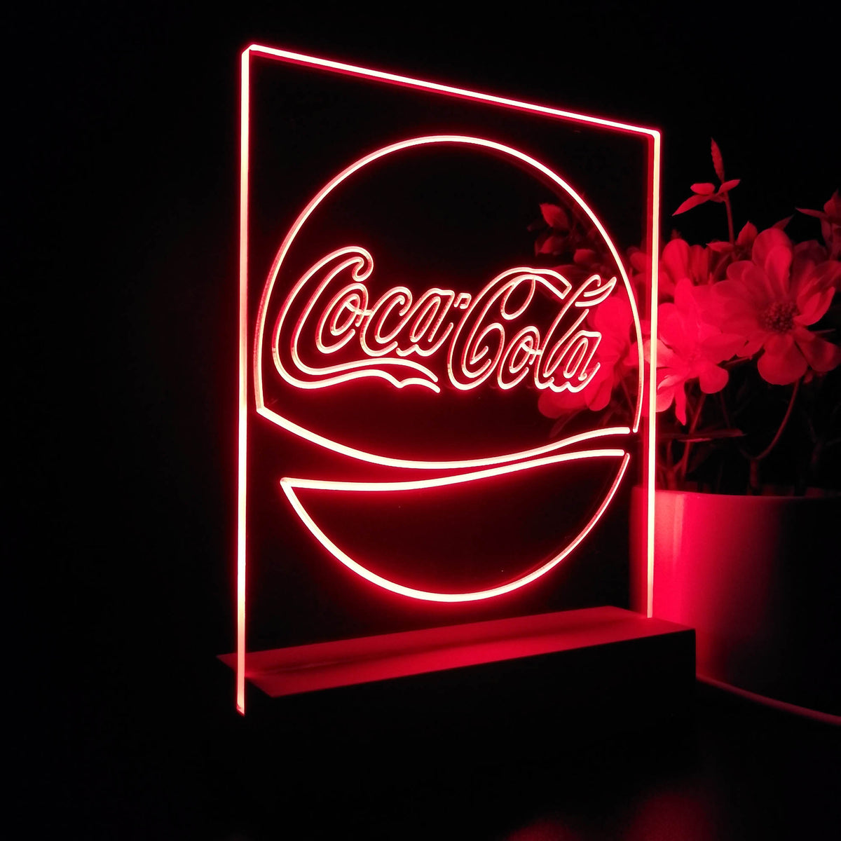 Coca Cola Classic Soft Drink 3D LED Optical Illusion Night Light | LED ...
