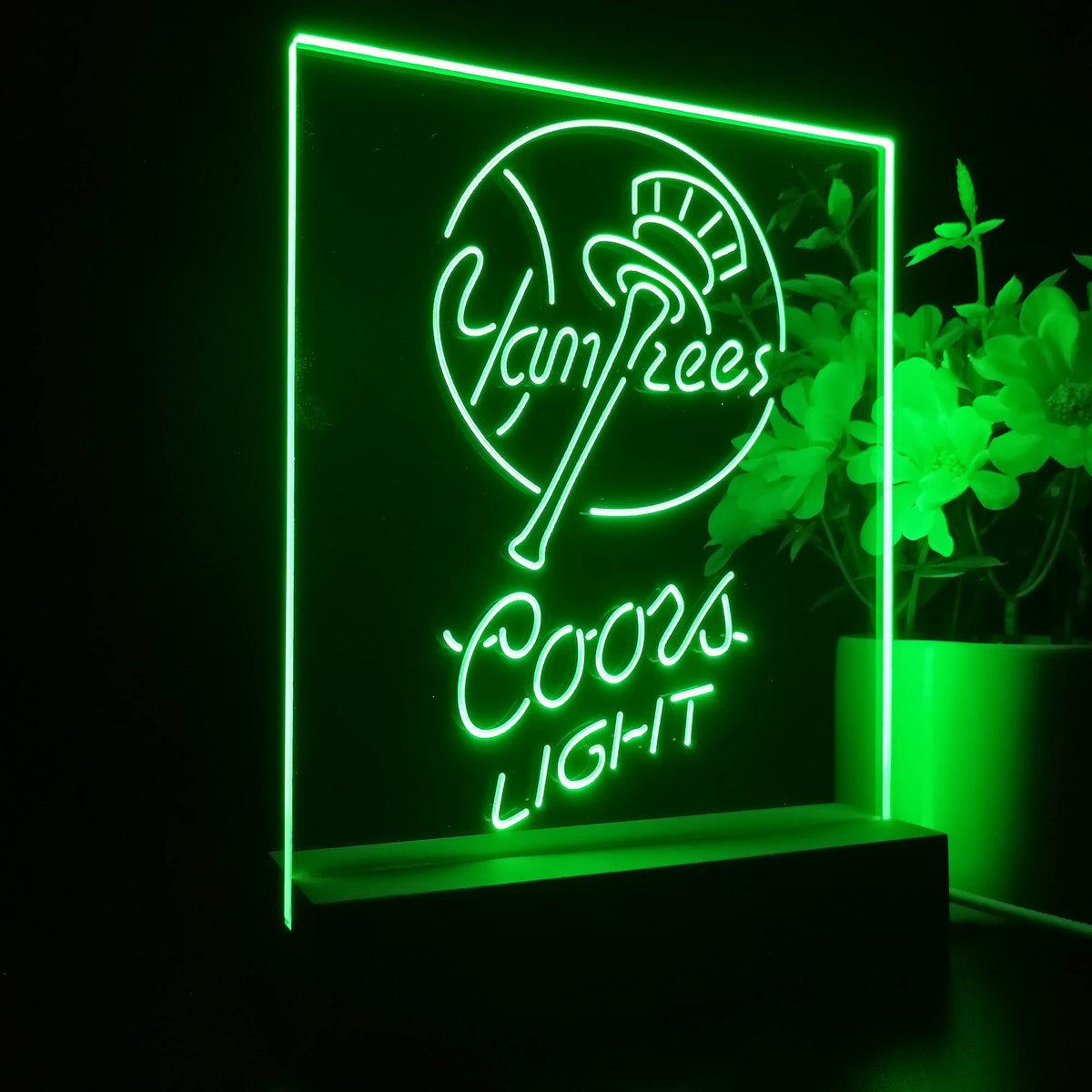 New York Yankees Coors Light 3D LED Optical Illusion Sport Team Night ...