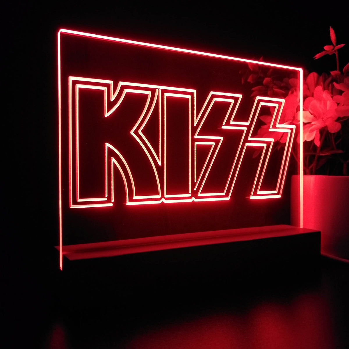 Kiss Band Music 3D LED Optical Illusion Night Light | LED LAB CAVE