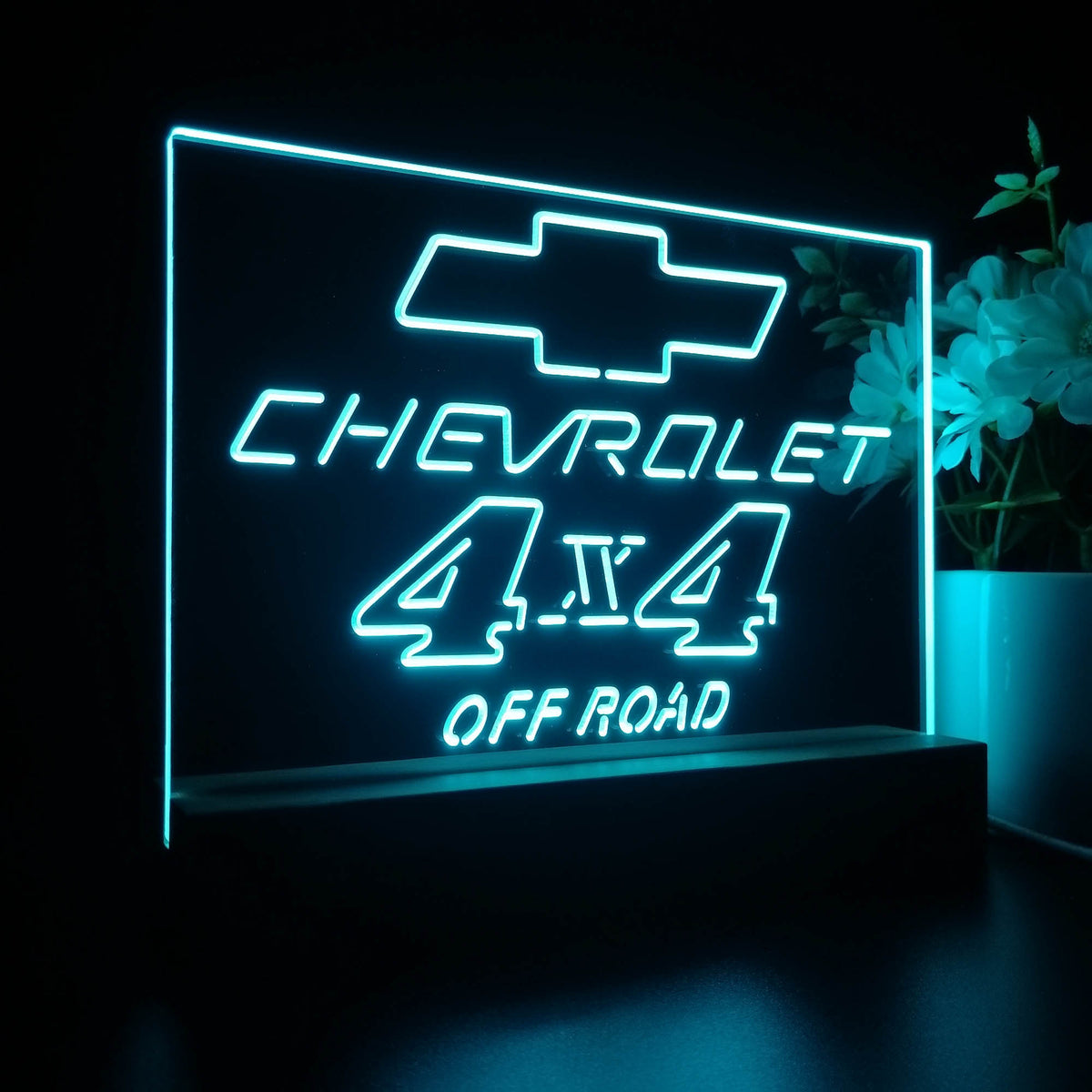 Chevrolet 4x4 Off Road 3D LED Optical Illusion Night Light | LED LAB CAVE