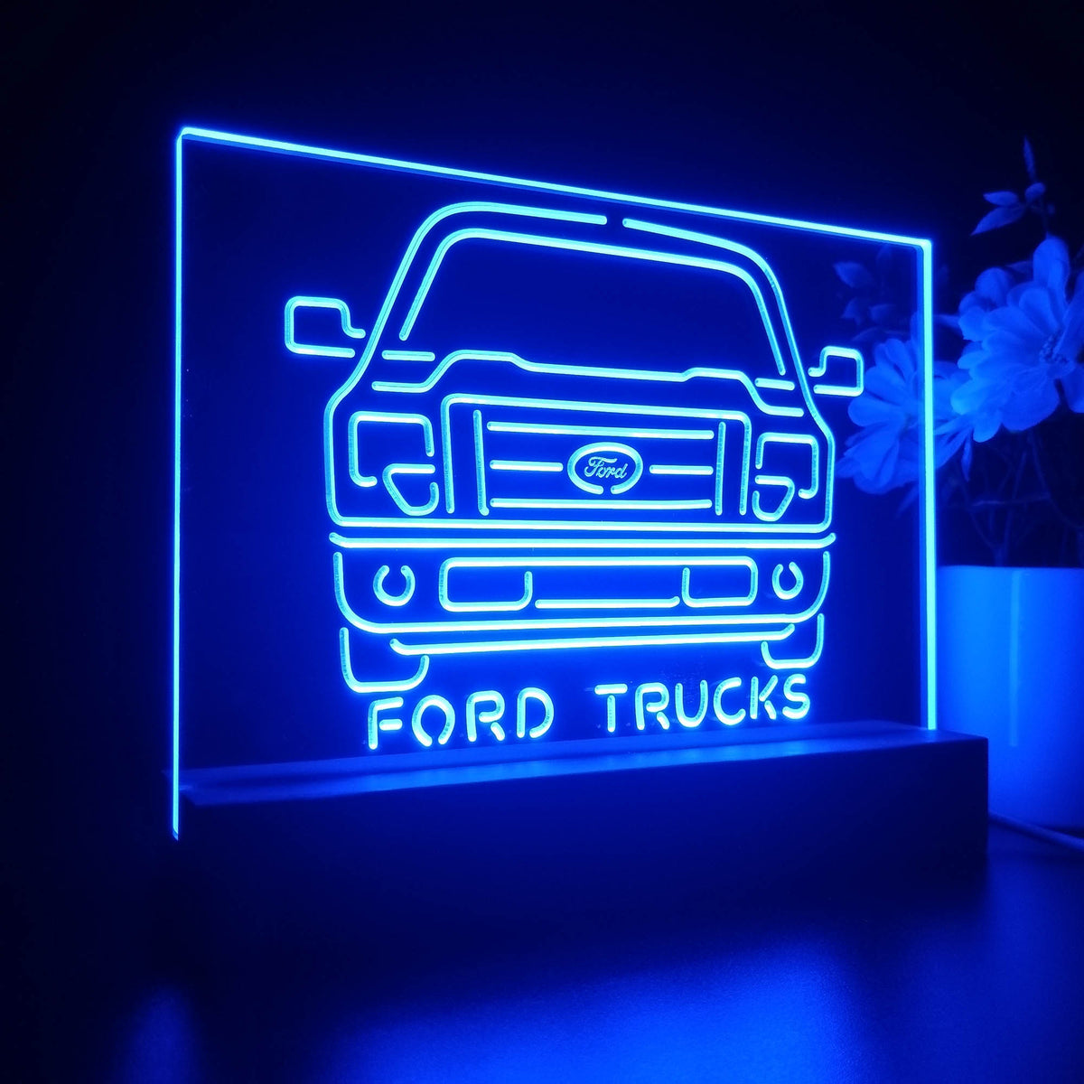 Ford Truck 3D LED Optical Illusion Night Light | LED LAB CAVE