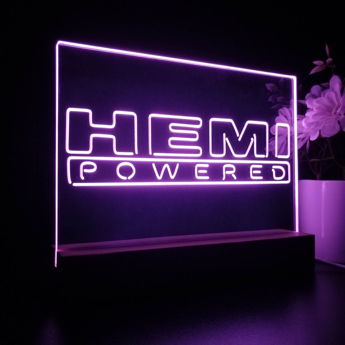 Hemi Powered Car 3D LED Optical Illusion Night Light | LED LAB CAVE