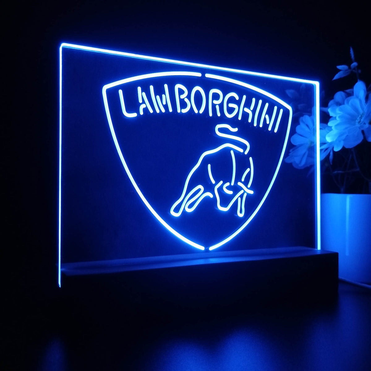 Lamborghini Sport Car 3D LED Optical Illusion Night Light | LED LAB CAVE