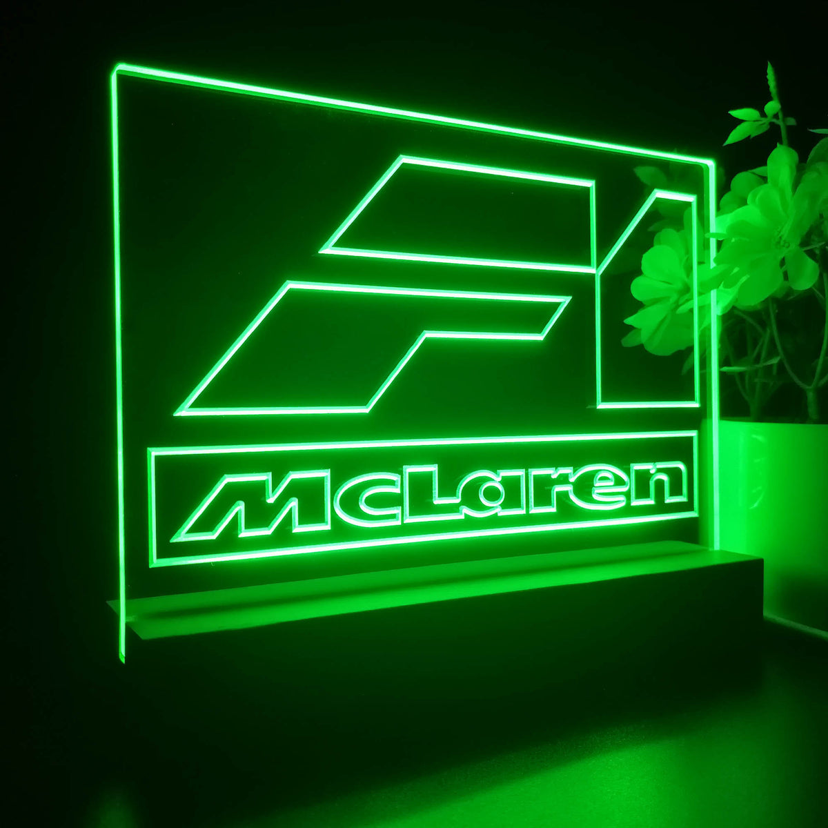 Mclaren F1 Car 3D LED Optical Illusion Night Light | LED LAB CAVE