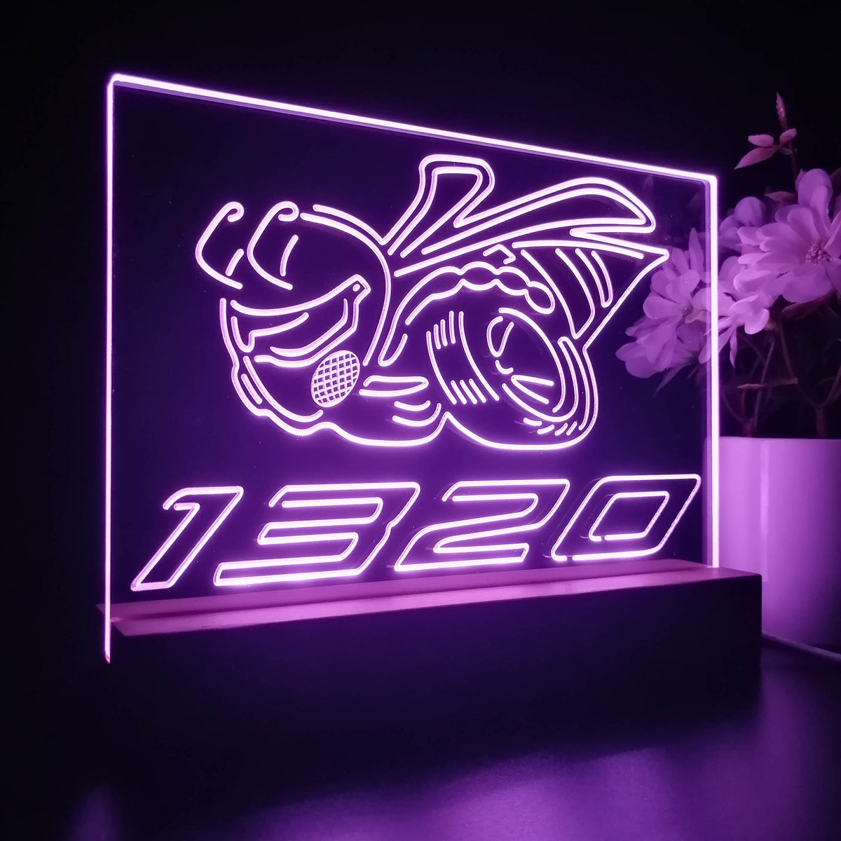 DG Angry Bee 1320 Super Bee 3D LED Optical Illusion Night Light | LED ...