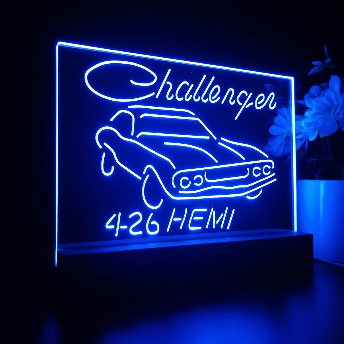 426 Hemi Challenger Dodge 3D LED Optical Illusion Night Light | LED LAB ...