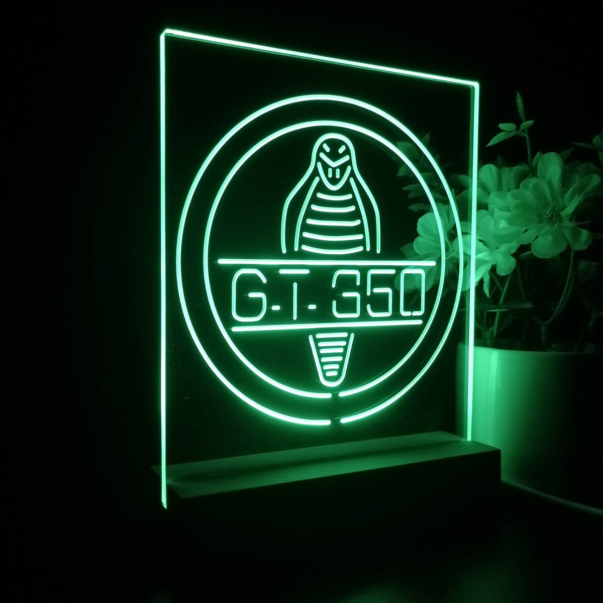 GT350 Cobra Car 3D LED Optical Illusion Night Light | LED LAB CAVE