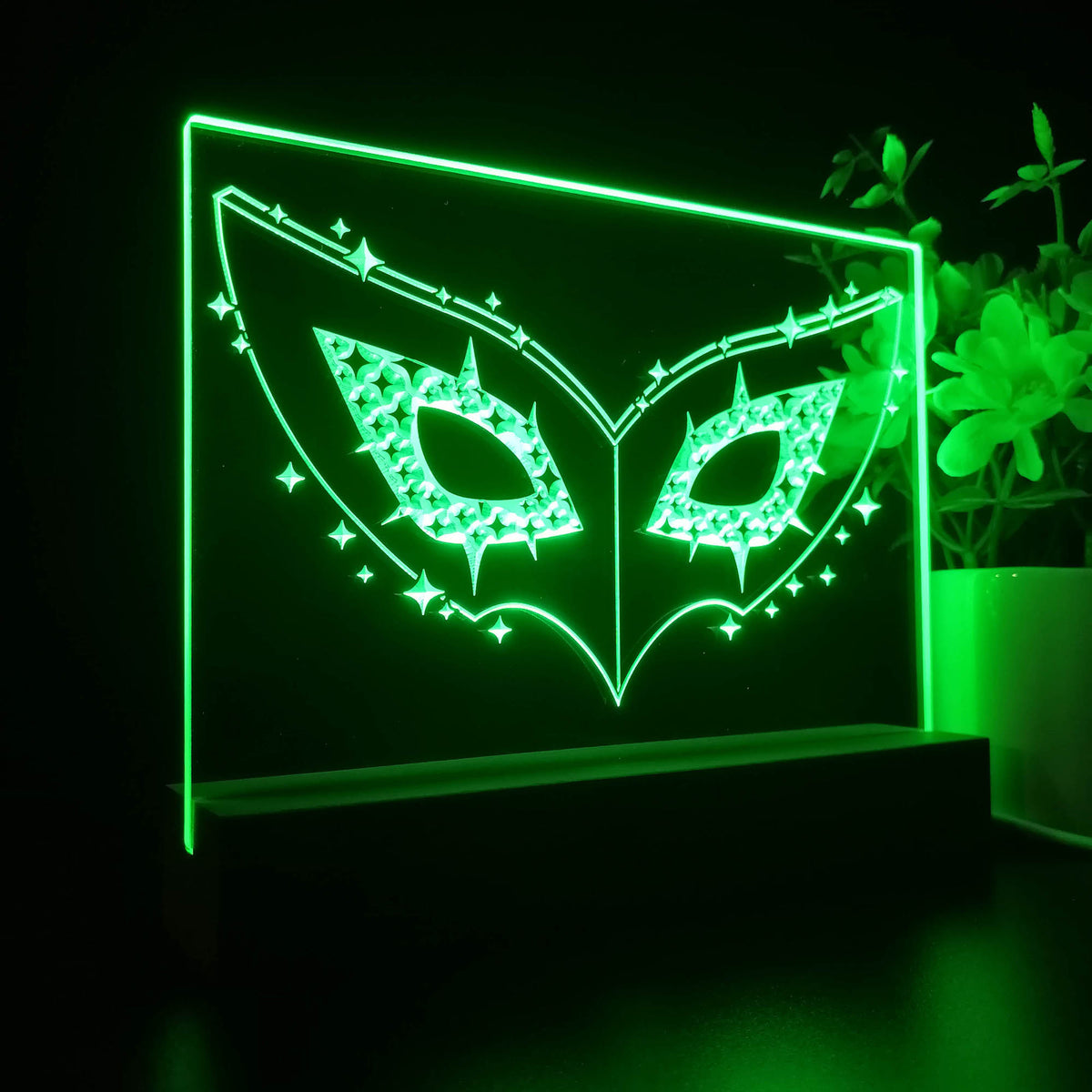 Persona 5 Eye Mask 3D LED Optical Illusion Sleep Night Light | LED LAB CAVE
