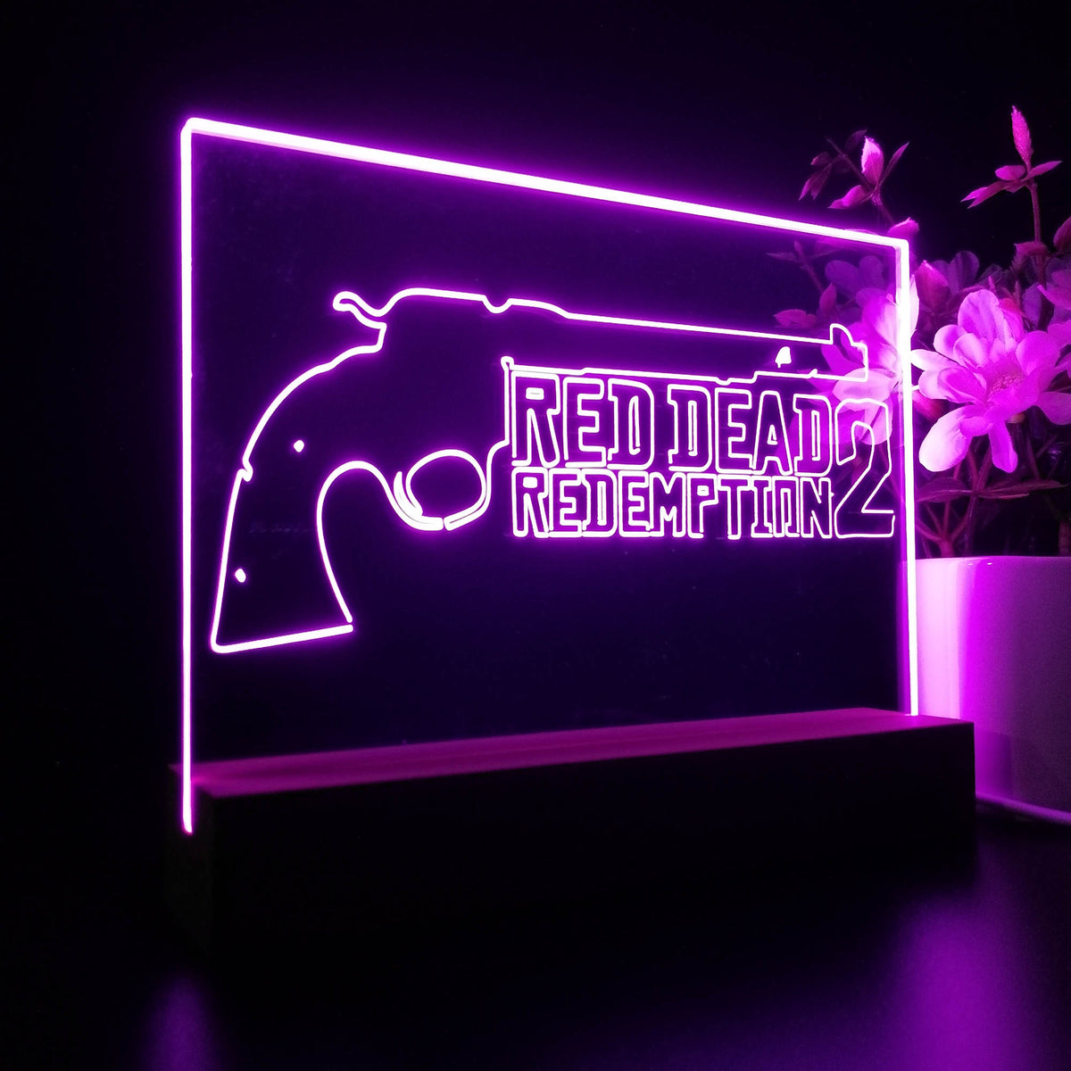 Red Dead Redemption 2 3D LED Optical Illusion Sleep Night Light | LED ...