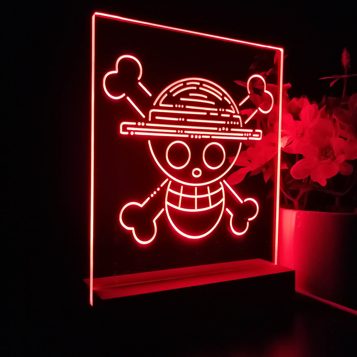 One Piece Logo Anime Night Light | LED LAB CAVE