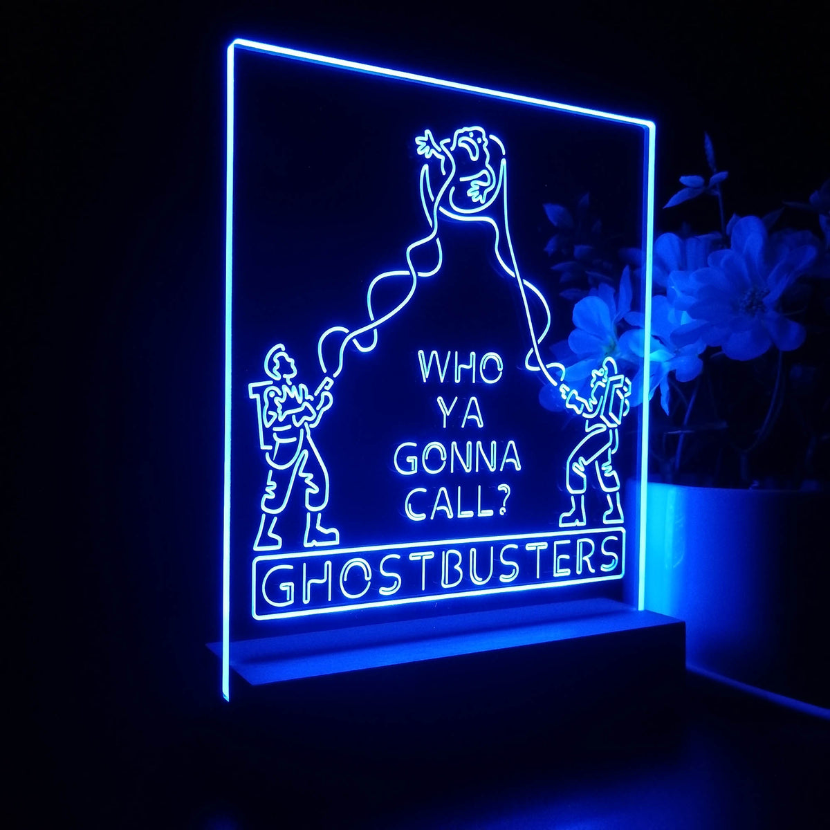 GhostBusters 3D LED Optical Illusion Night Light | LED LAB CAVE