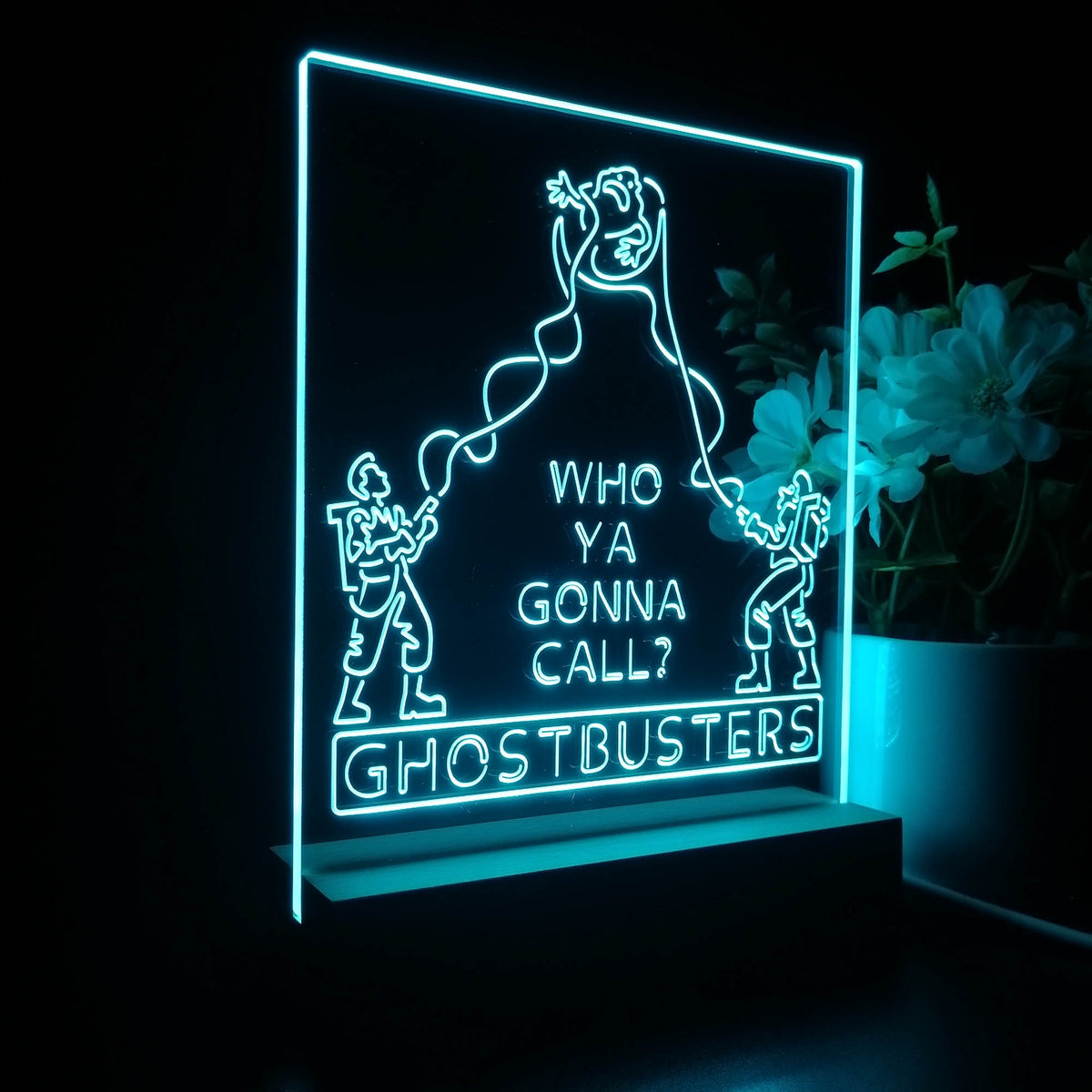 GhostBusters 3D LED Optical Illusion Night Light | LED LAB CAVE