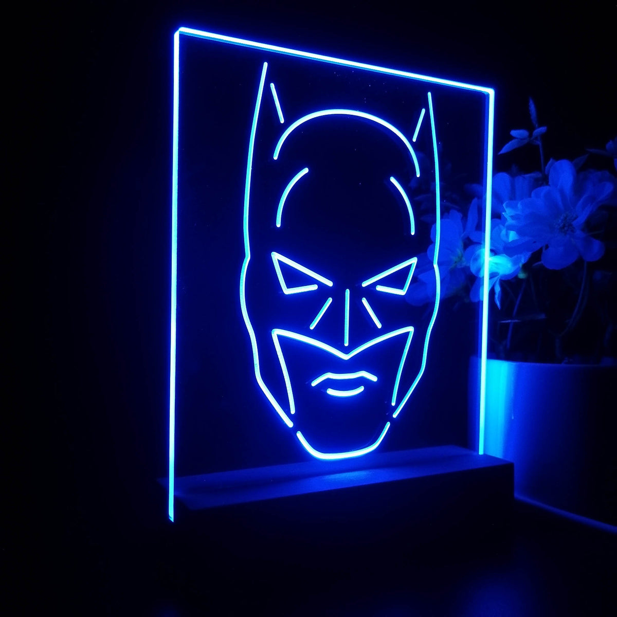 Dark Knight Batman 3D LED Optical Illusion Night Light | LED LAB CAVE
