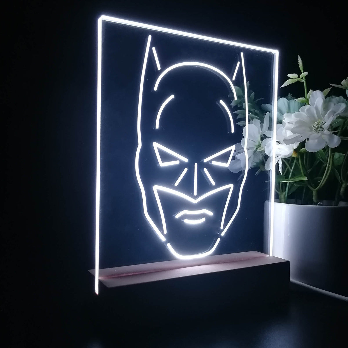 Dark Knight Batman 3D LED Optical Illusion Night Light | LED LAB CAVE