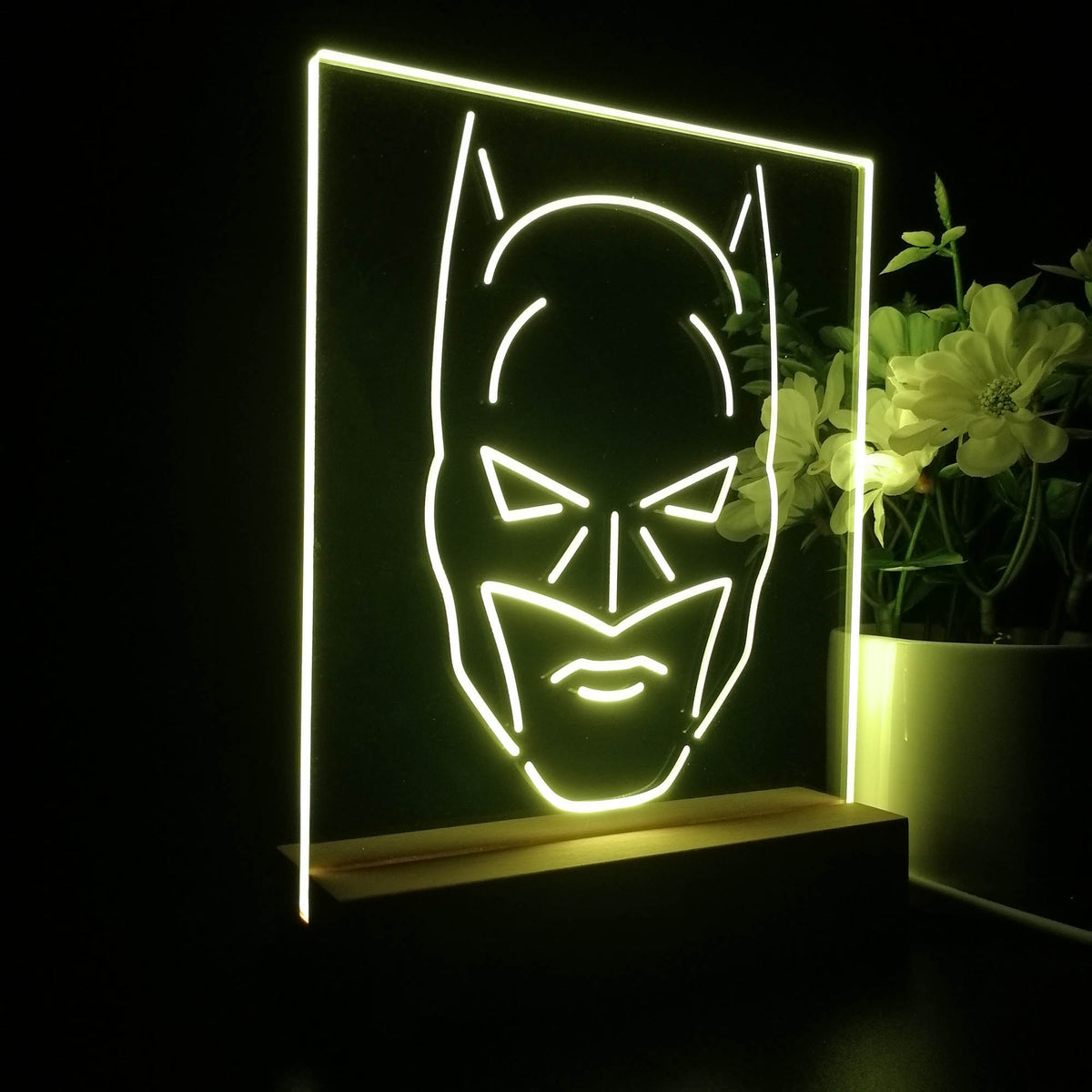 Dark Knight Batman 3D LED Optical Illusion Night Light | LED LAB CAVE